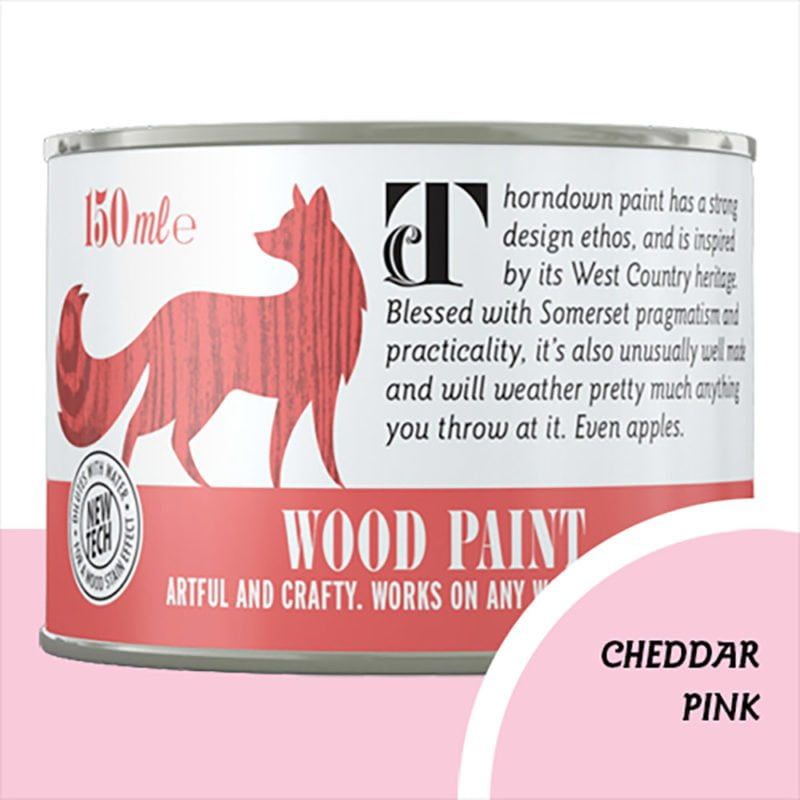 Cheddar Pink Wood Paint | Thorndown Wood & Glass Paints