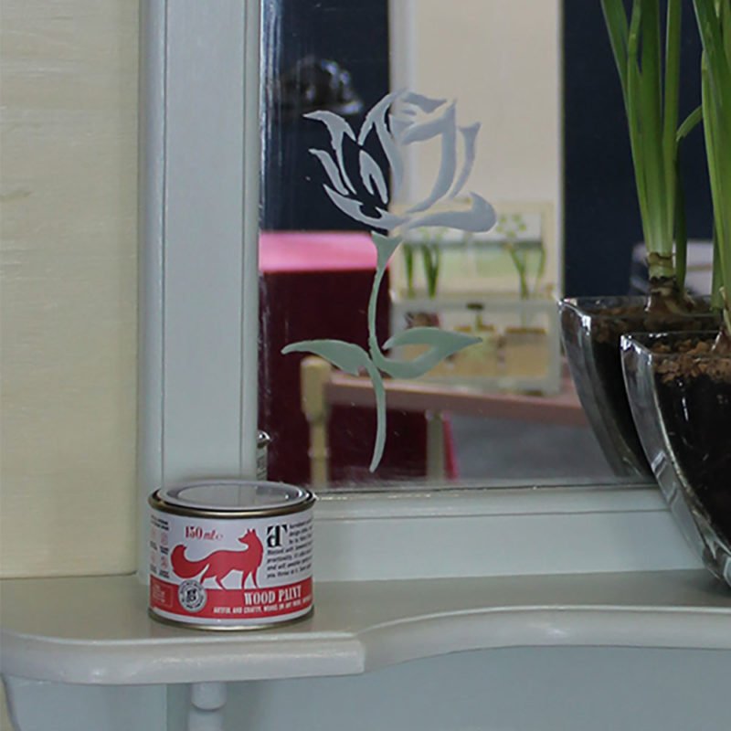 Peelable Glass Paint Designs on Mirrors - Thorndown Paints - Wood ...