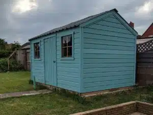 Thorndown-Goblin-Blue-Wood-Paint-on-shed - Thorndown Paints - Wood ...